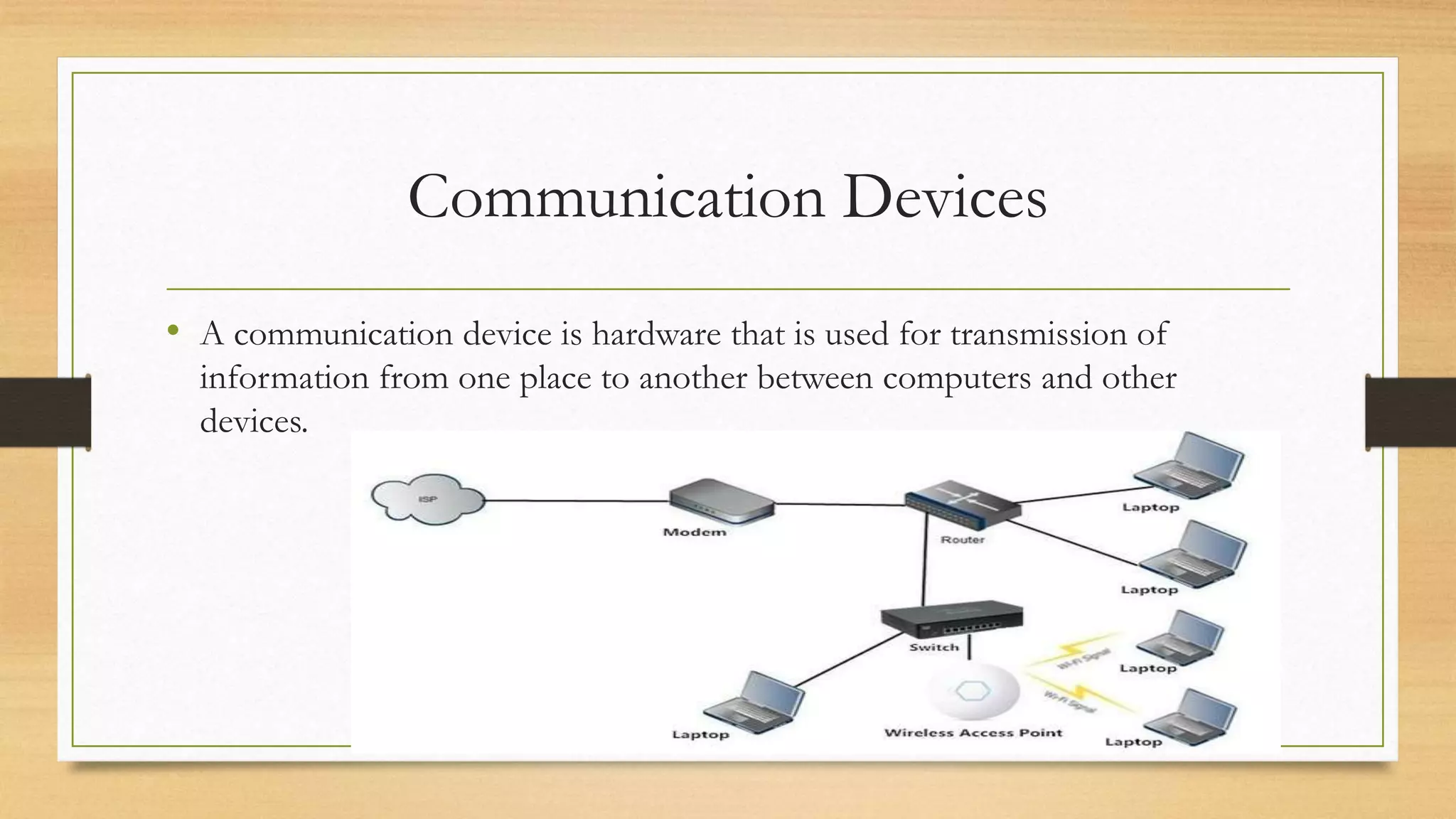 Communication devices | PPTX