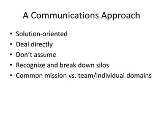Communication disconnect | PPTX