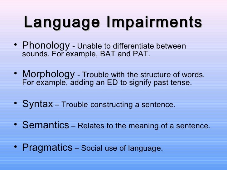 Communication Disorders