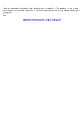 Communication Essay Example | PDF | First Aid | Injuries