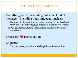 Communication & Etiquette | PPTX
