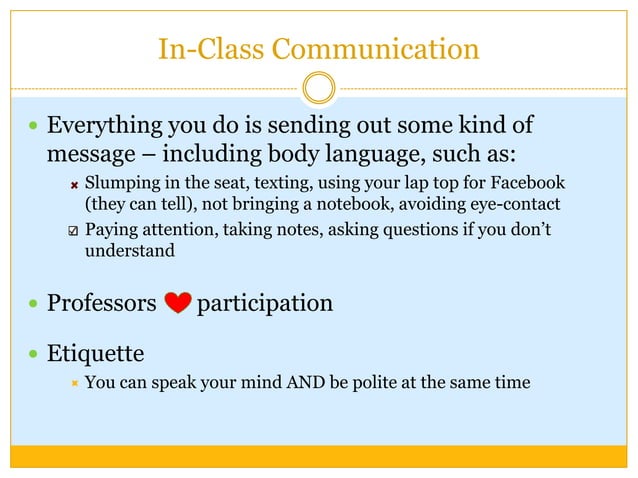 Communication & Etiquette | PPTX | Undergraduate Education | College ...