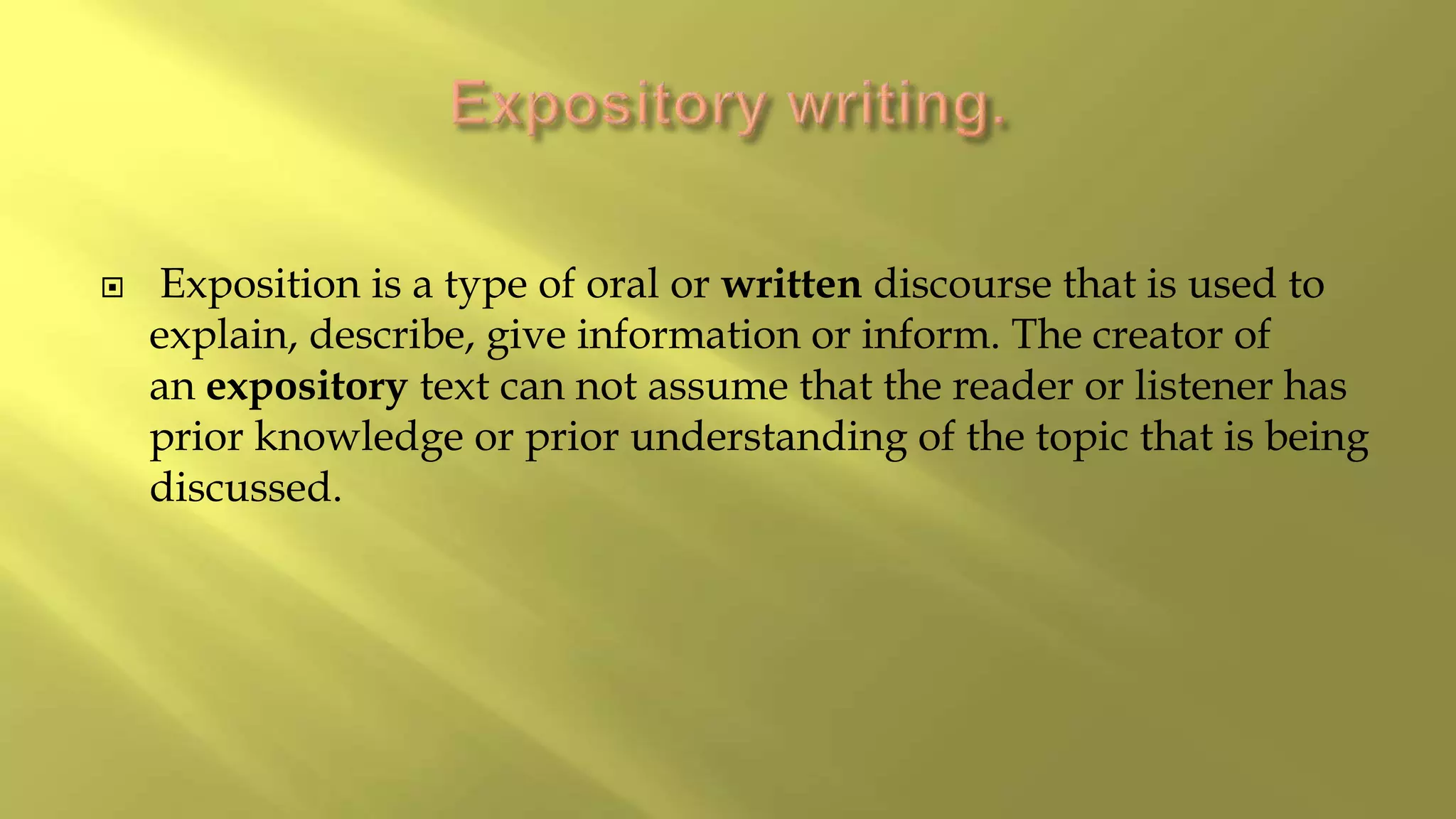 Communication &expository writing | PPTX