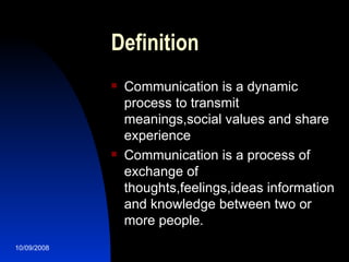 Communication For Presentation | PPT | Email | Internet