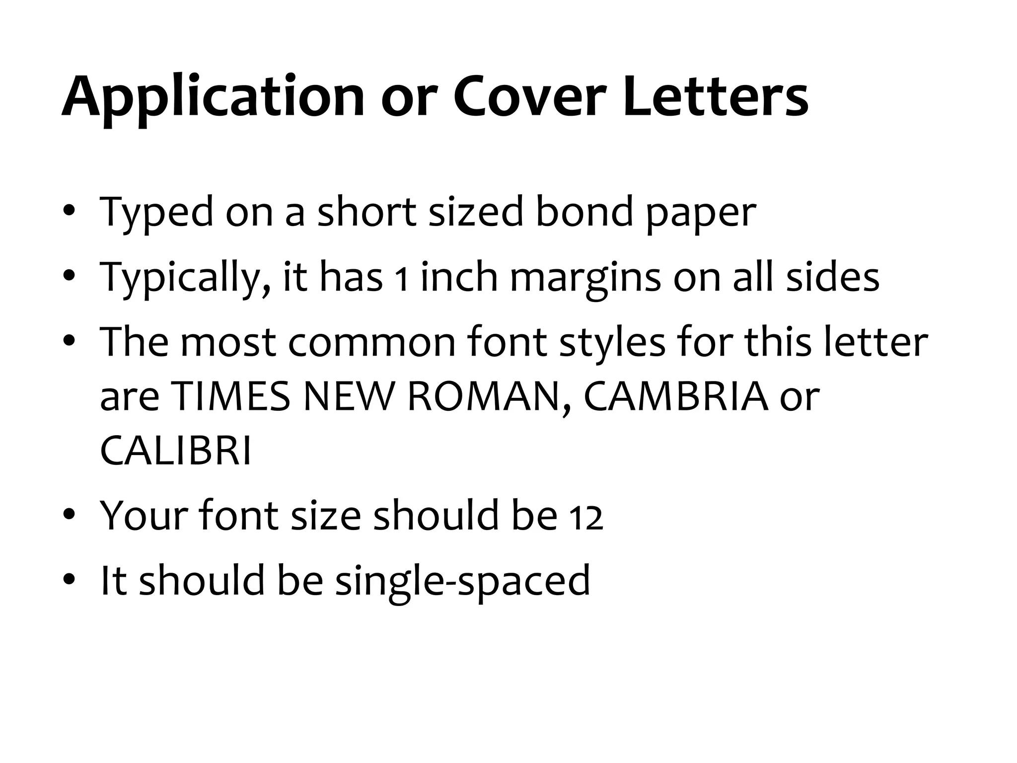 Communication for employment: Writing the application letter and resume ...