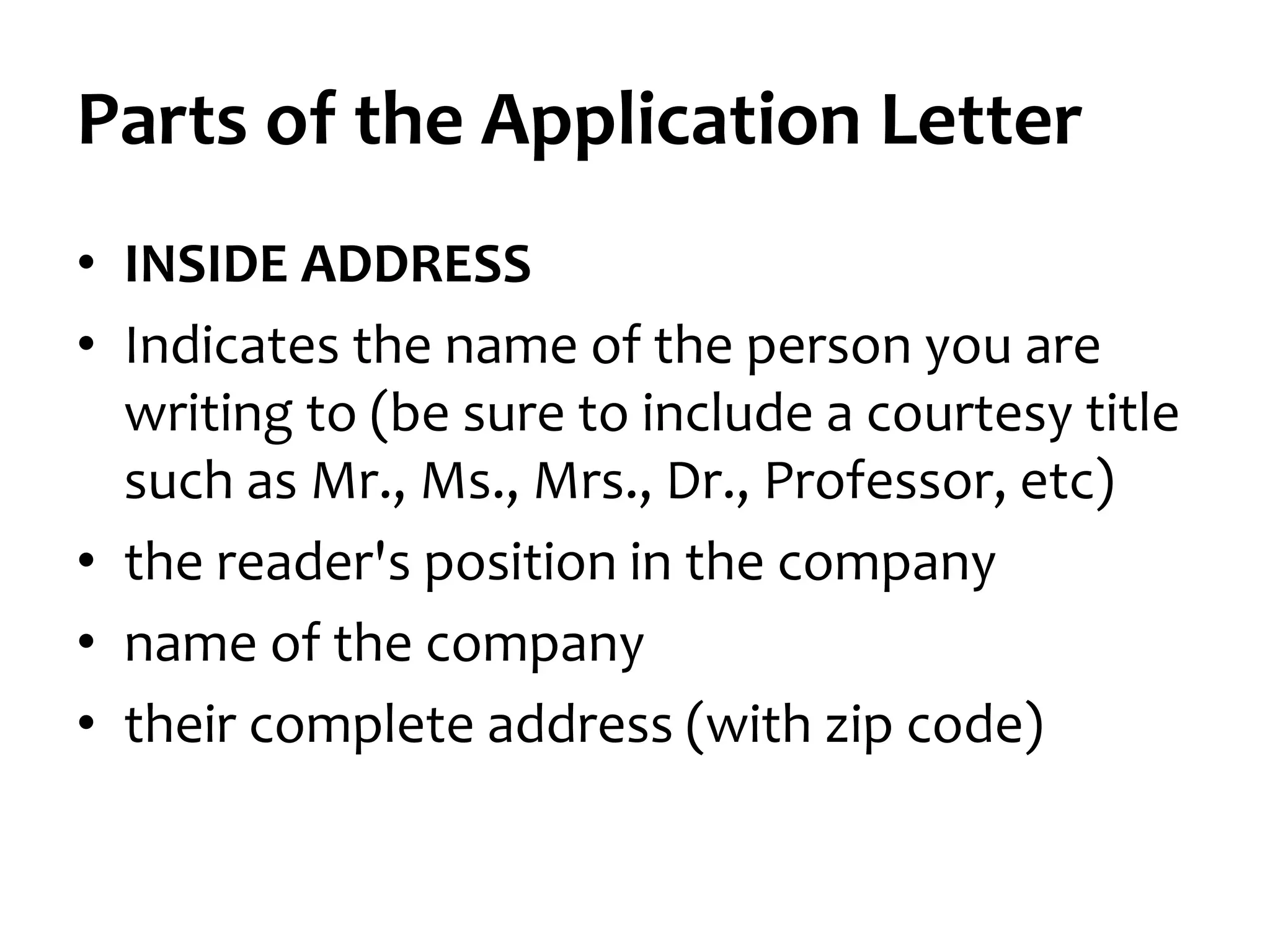 Communication for employment: Writing the application letter and resume ...