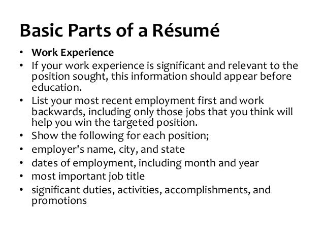 Communication for employment: Writing the application letter and resu…