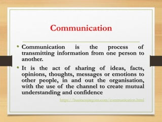 Communication for organisational agility | PPTX