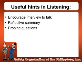 Communication for Safety.ppt. Basic Communication skills that we used ...