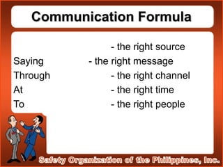 Communication for Safety.ppt. Basic Communication skills that we used ...
