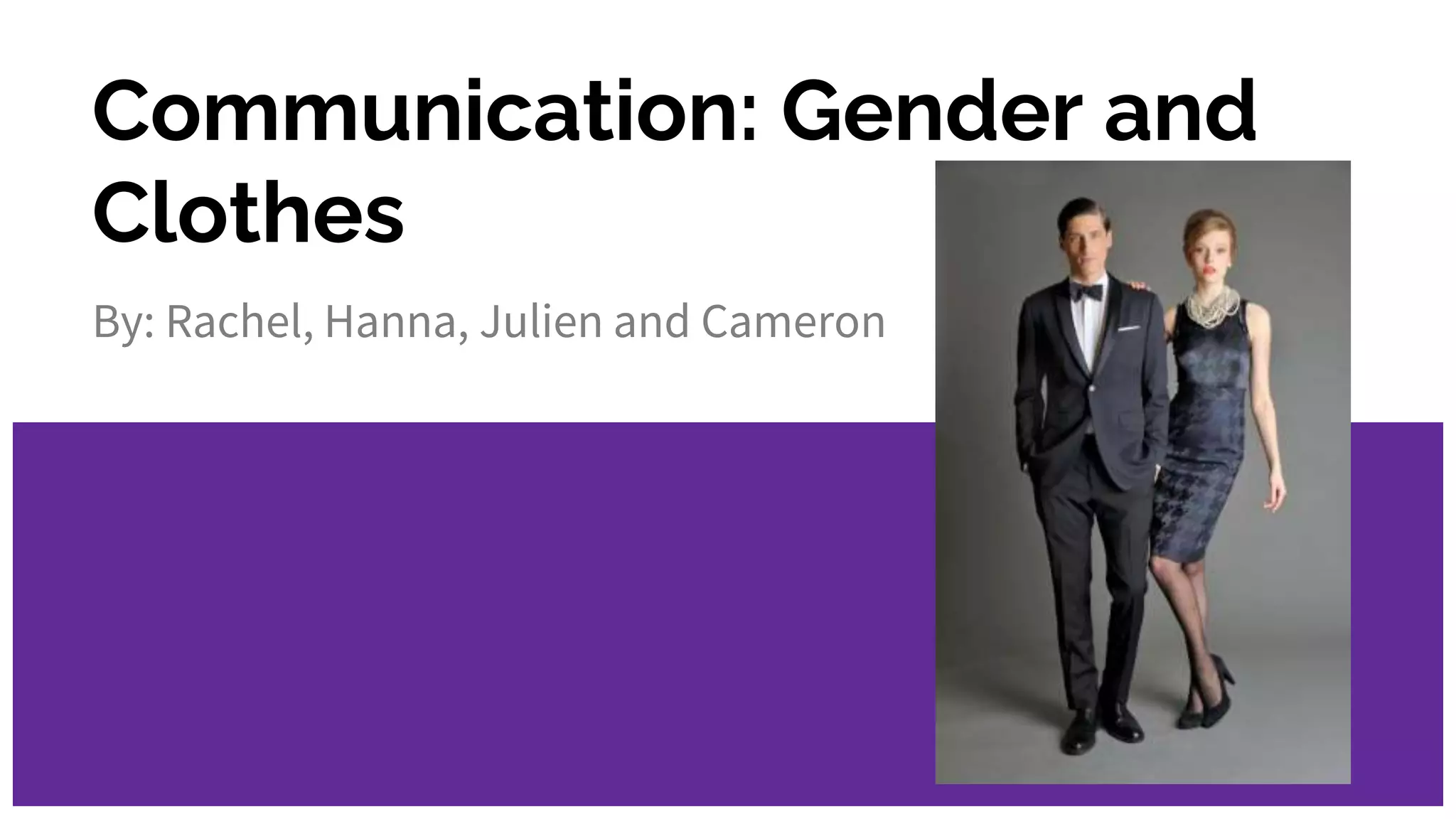 Communication gender and clothes | PPT