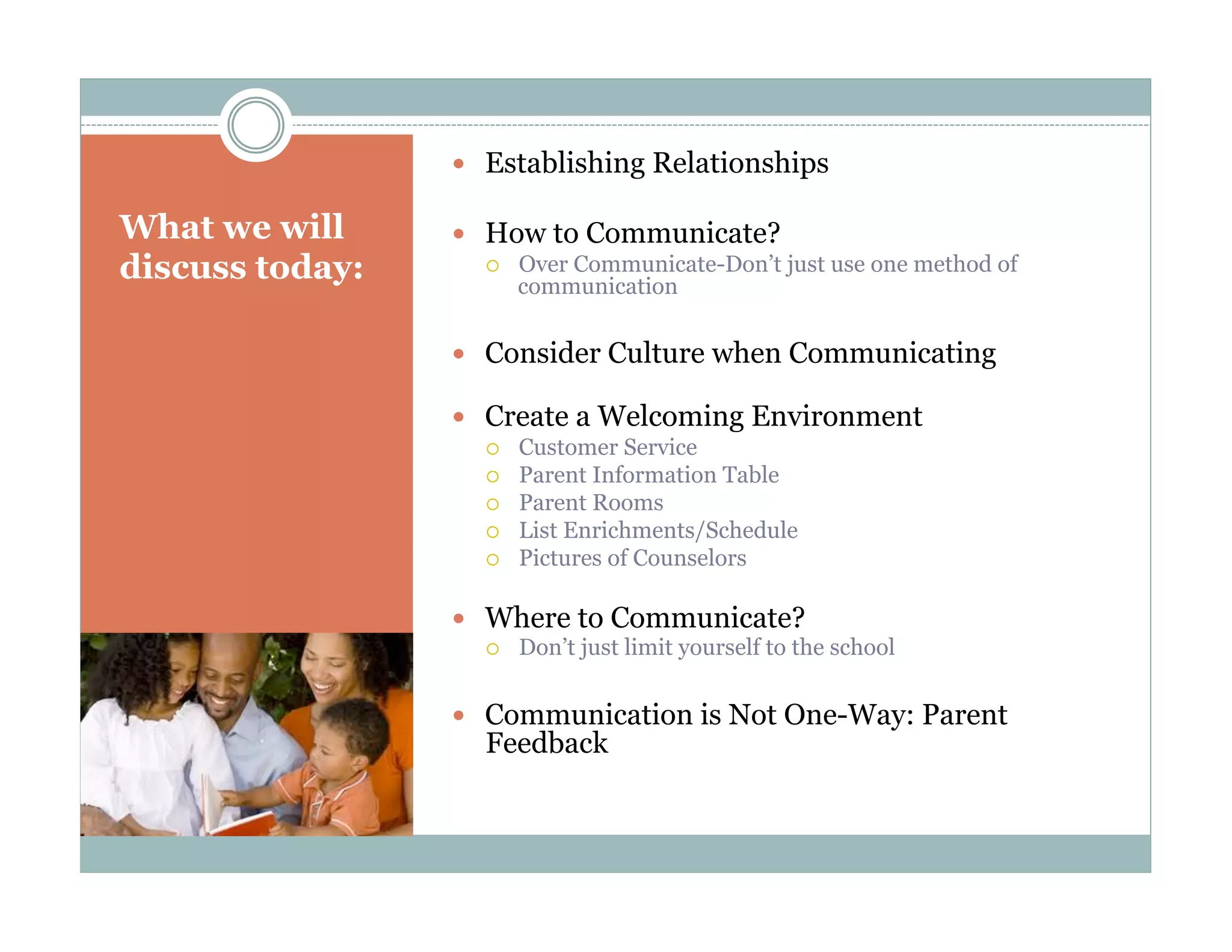 Communicating with parents | PDF