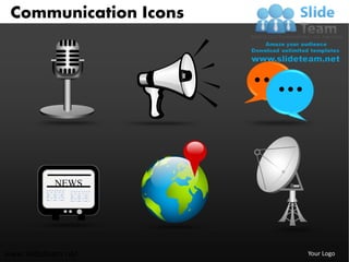 Communication icons powerpoint ppt templates. | PPT