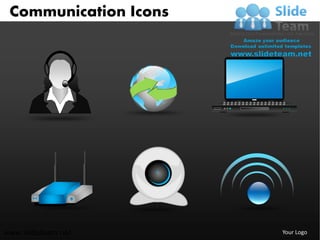 Communication icons powerpoint ppt templates. | PDF