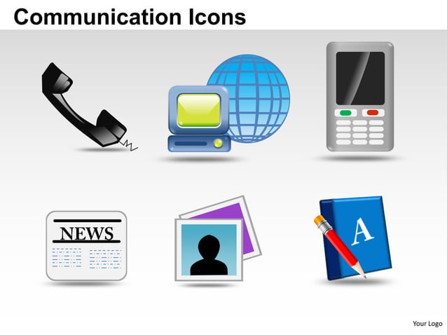 Communication icons powerpoint presentation templates | PPTX