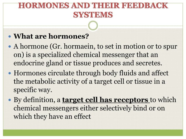 The Endocrine System and Chemical Messengers | PPTX | Hormonal ...