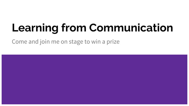 Communication improbable | PPT