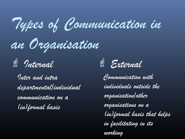 Communication in an_organisation | PPT | Business Administration | Business