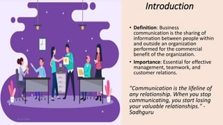 Use of Communication in the Businesses.pptx