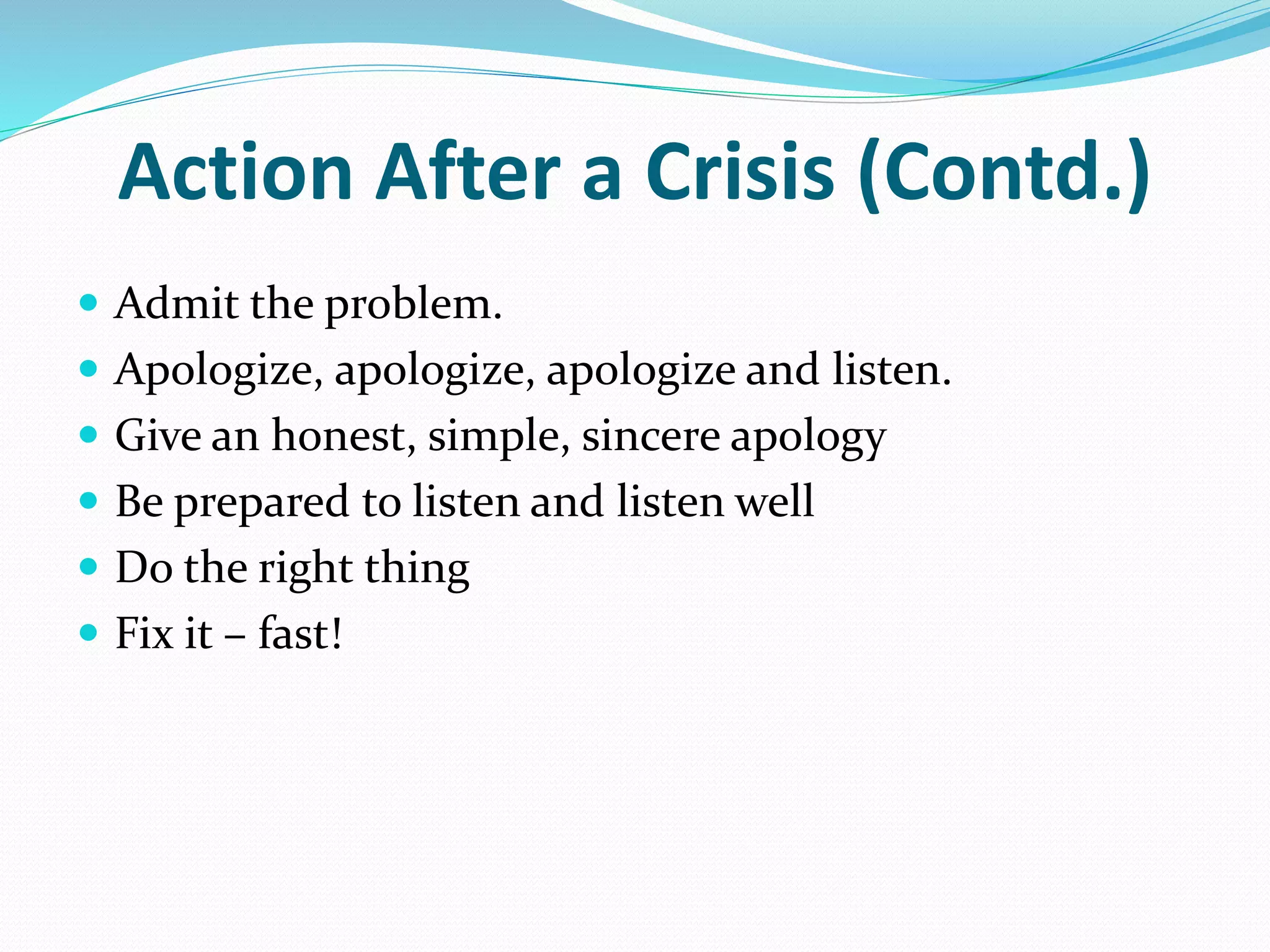 Communication in crisis situations | PPTX