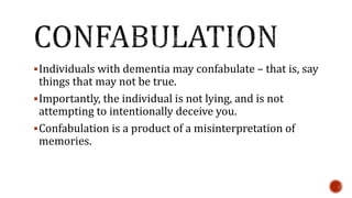 Communication Behaviors Common in Dementia | PPTX | Brain and Nervous ...