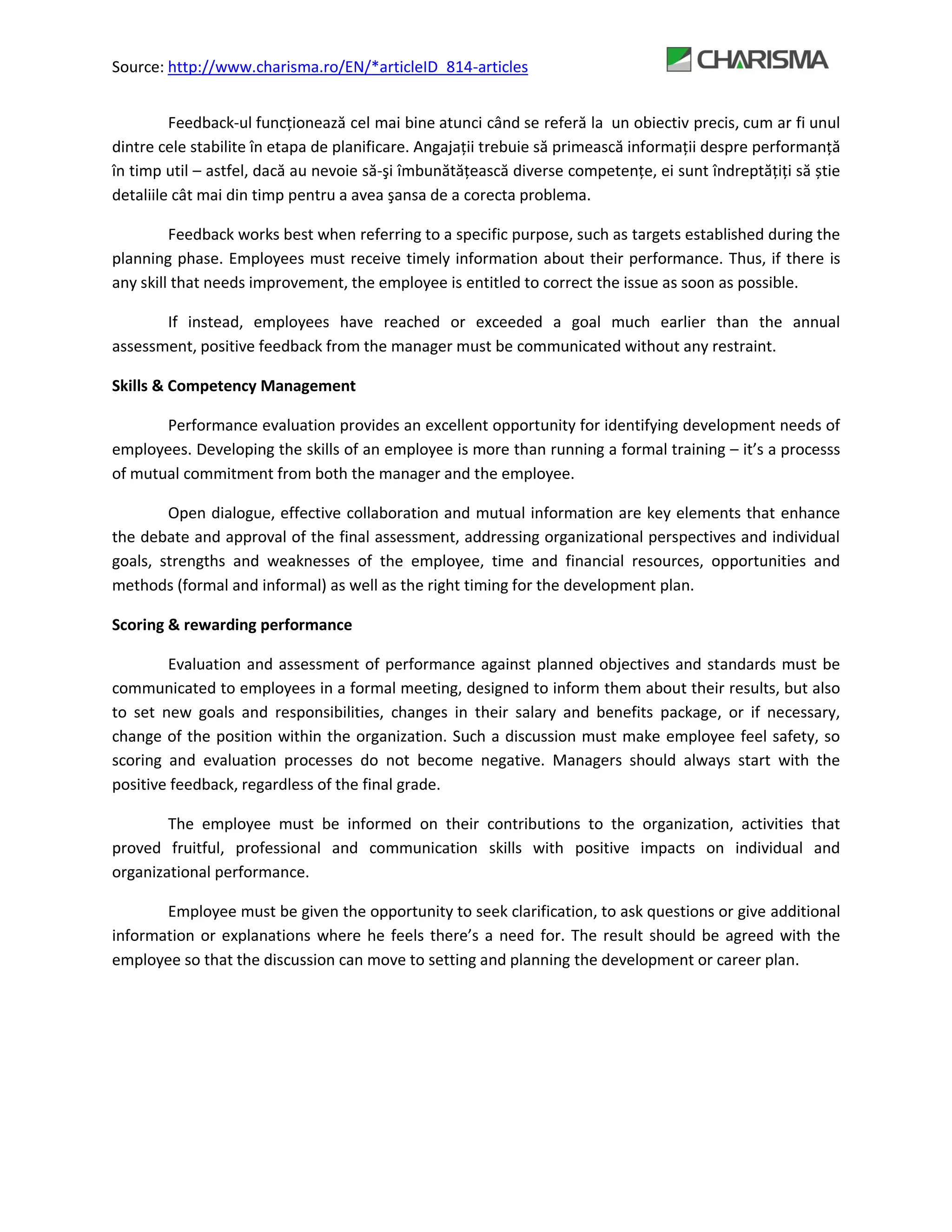 Communication in employee performance management | PDF