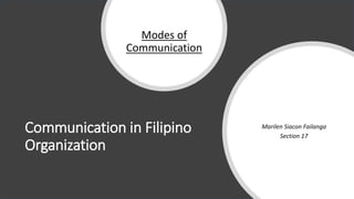 Communication in Filipino Organization .pptx