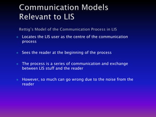 Communication in Library and Information Science by Dorcas Krubu | PPTX