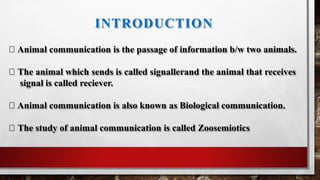 Communication in mammals | PPTX