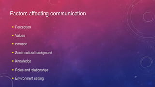 Communication skill in medical practice | PPTX | Parenting Babies and ...