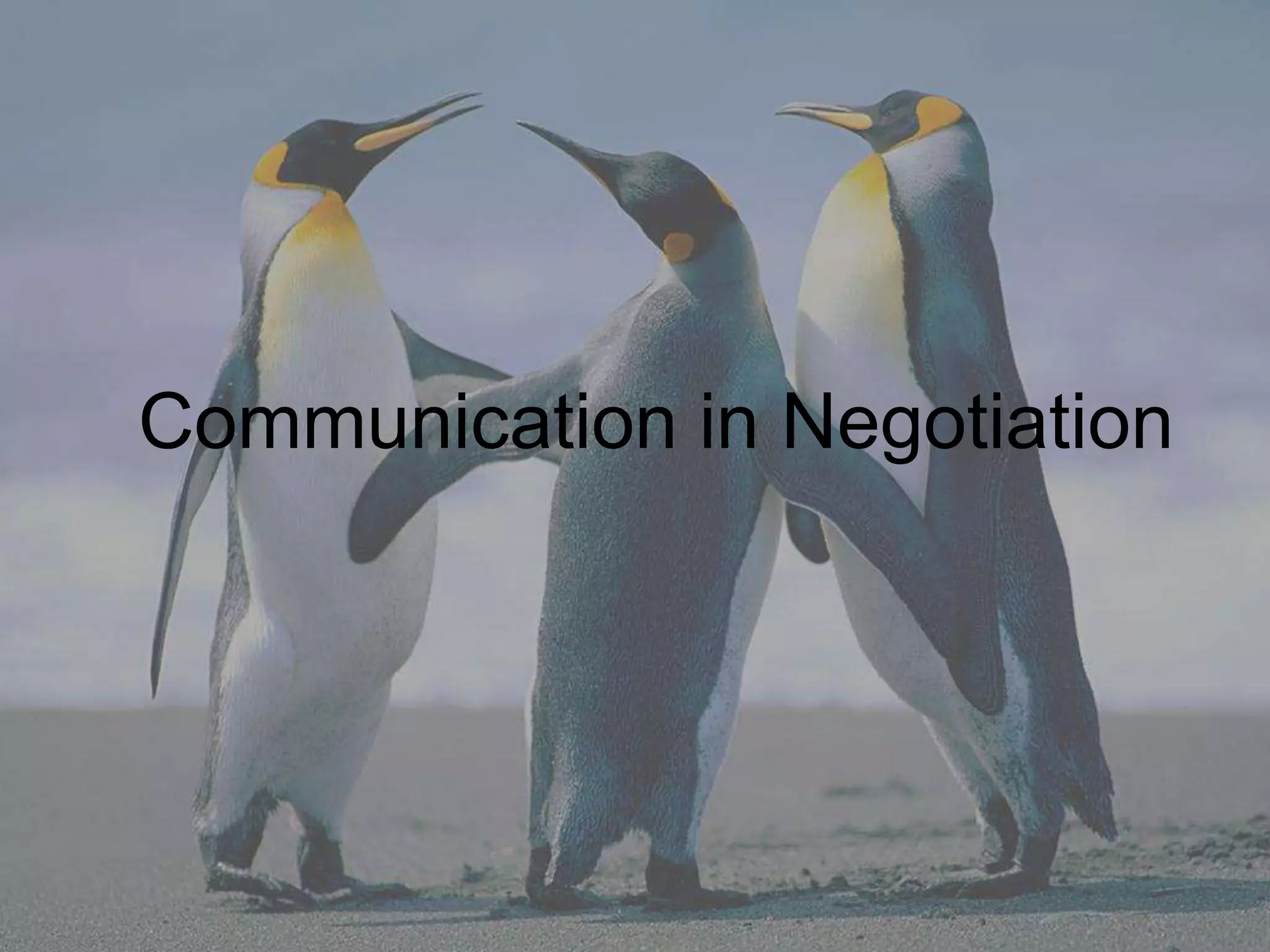 Communication in negotiation | PPT