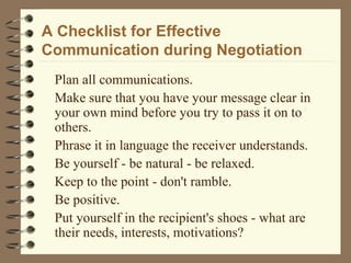 Communication in negotiations | PPT