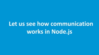 Communication in Node.js