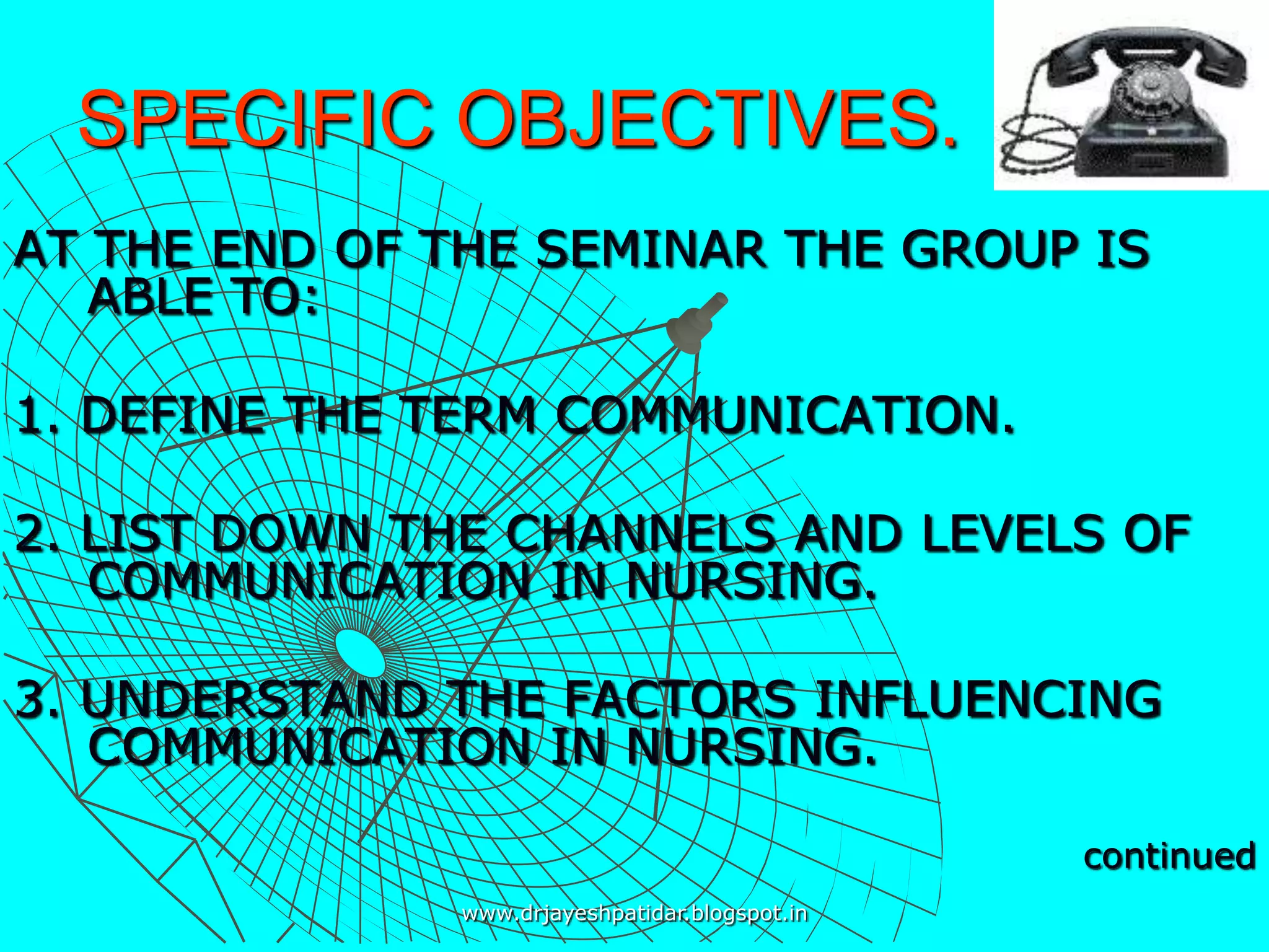 Communication in nursing | PPSX