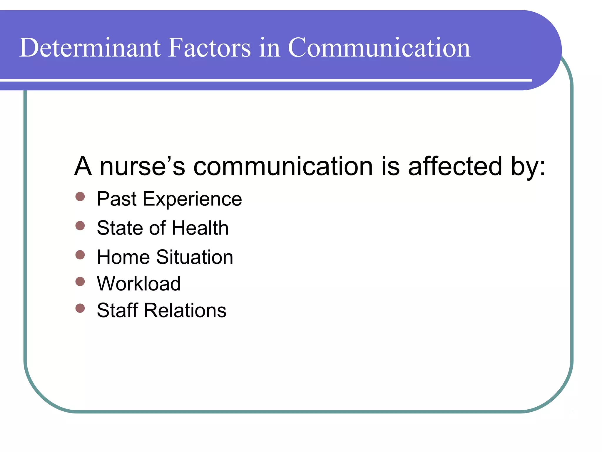 Effective Communication in nursing | PPT