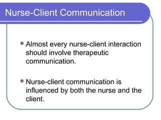 Effective Communication in nursing | PPT