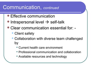 Effective Communication In Nursing