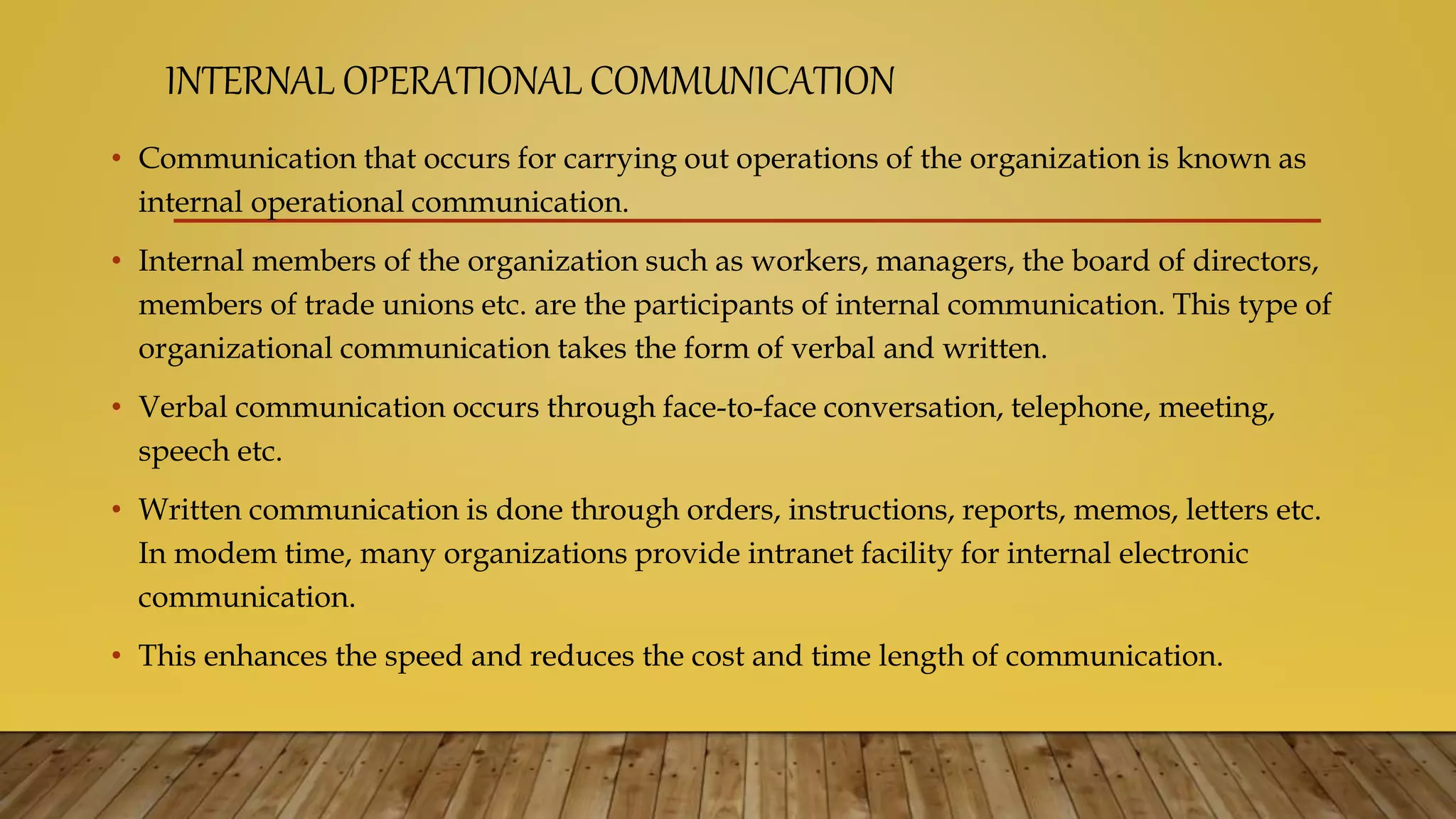 Communication in organizations | PPTX