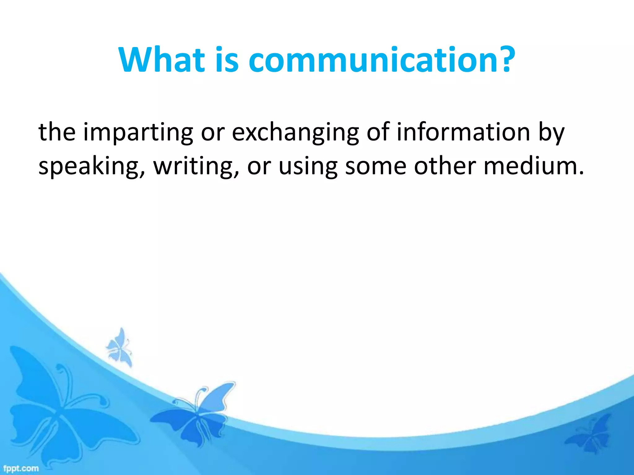 Communication in schools | PPTX