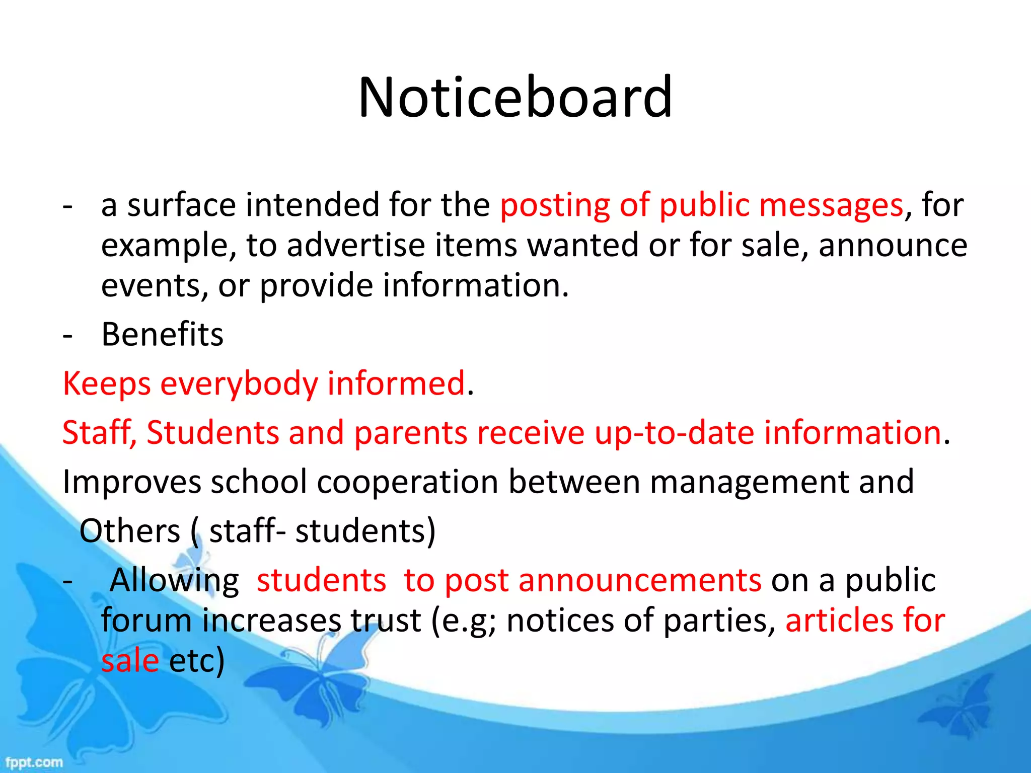 Communication in schools | PPTX