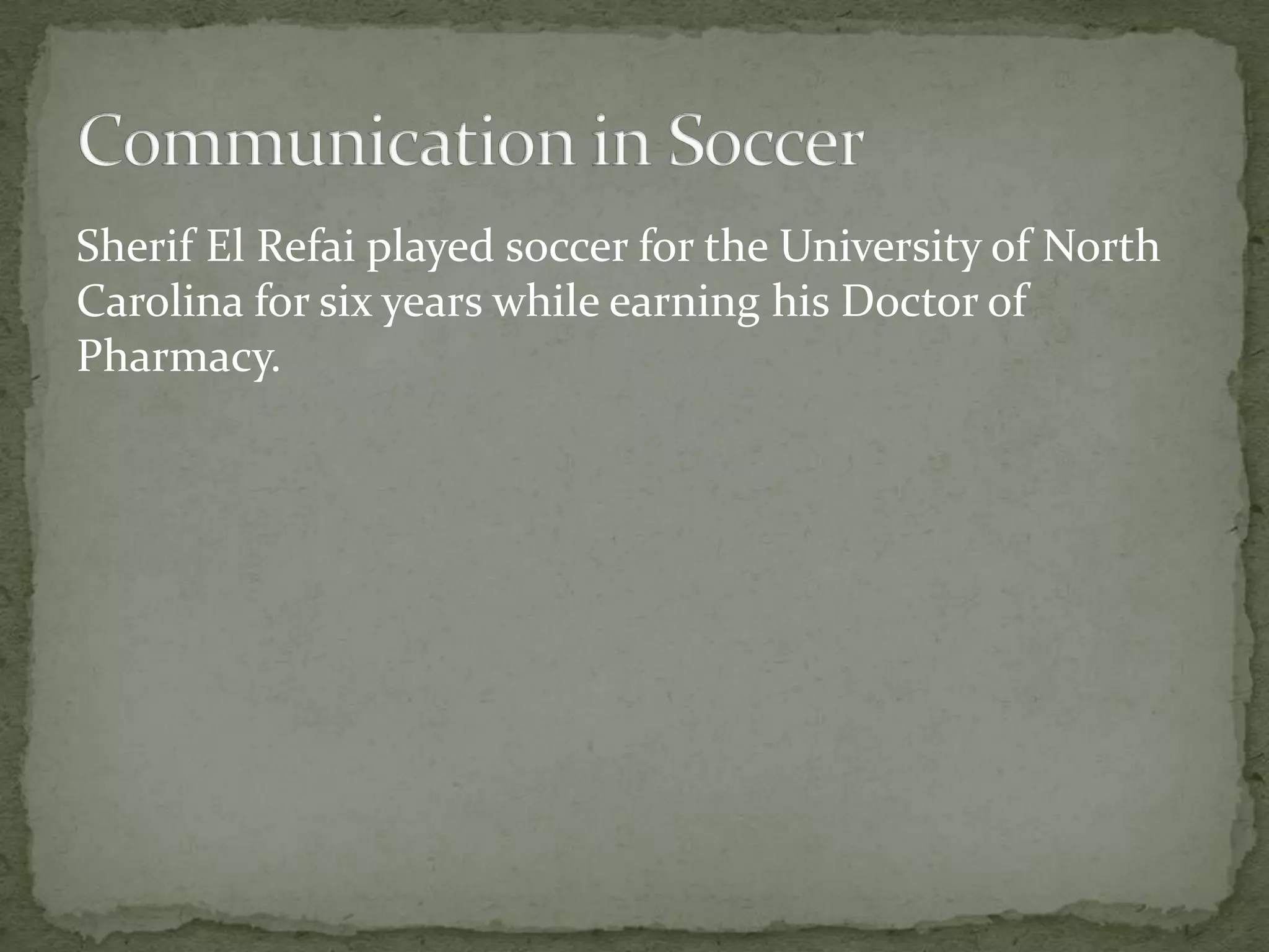 Communication in Soccer | PPTX
