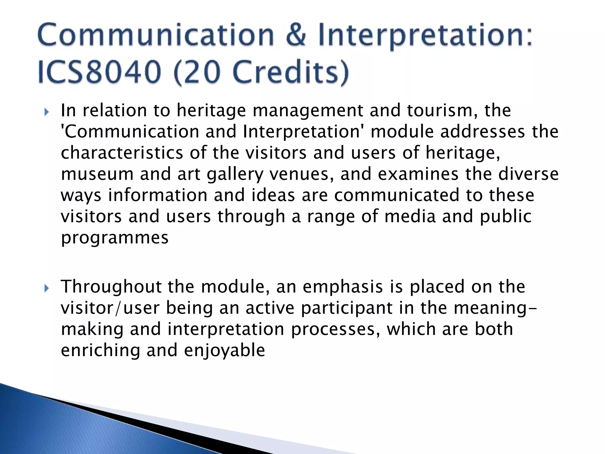 Communication & interpretation | PPTX