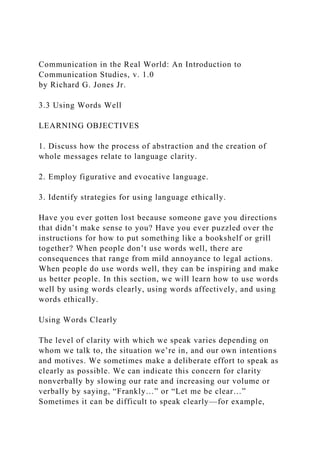 Communication in the Real World An Introduction to Communication .docx ...