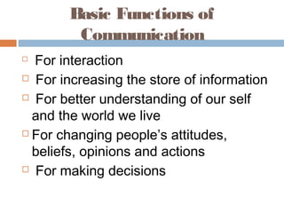 Introduction to Communication Process | PPT