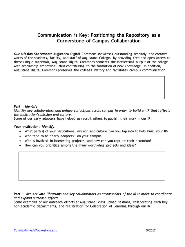 Communication is key-handout | DOCX