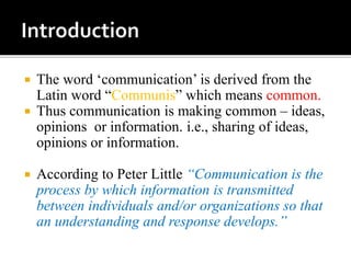 Communication and its importance in building interpersonal relations | PPTX