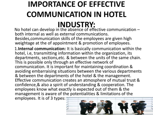 Communication & its importance in front office | PPTX | Business ...