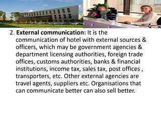 Communication & its importance in front office | PPTX