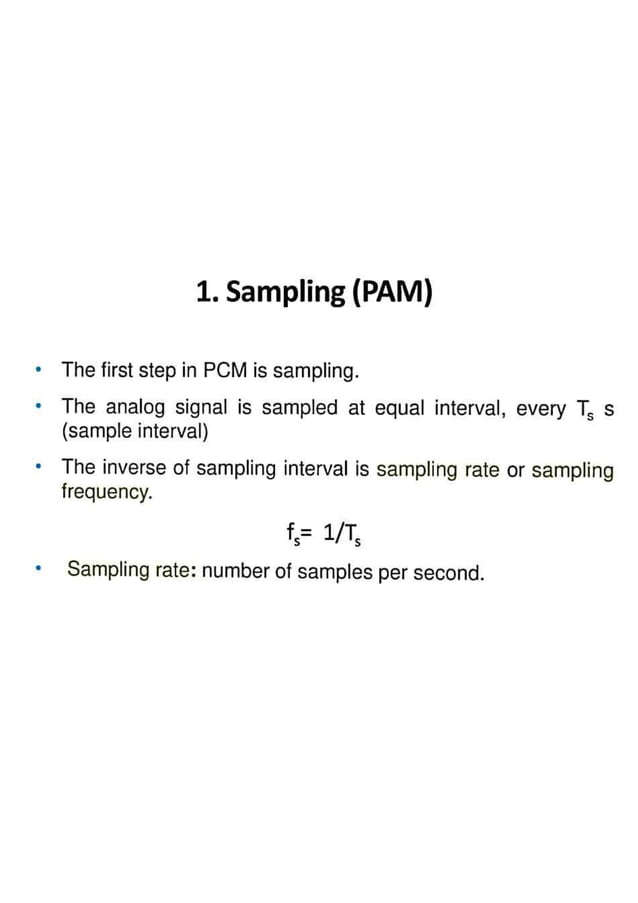 Pulse Code Modulation (PCM).pptx | Digital Audio | Computer Software ...