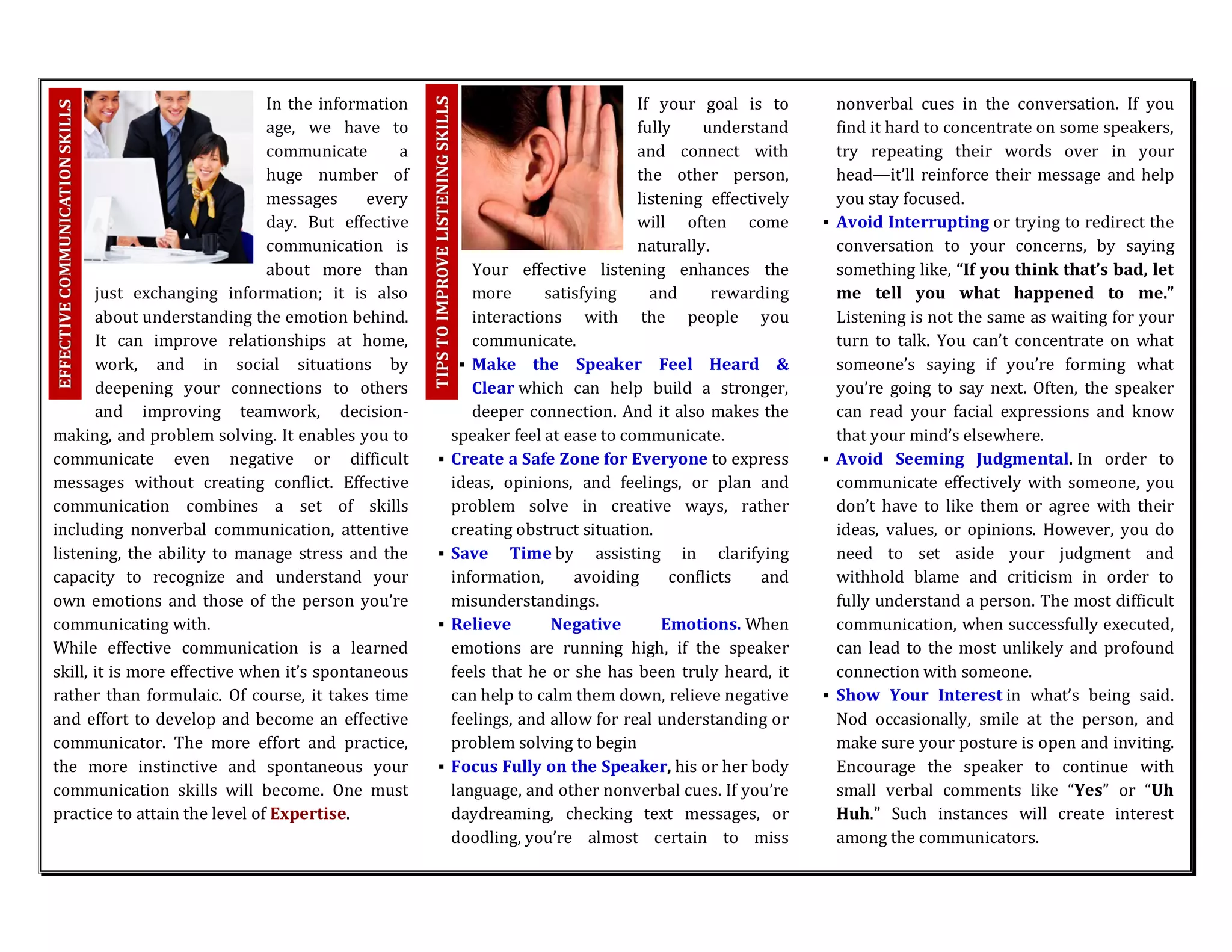 Communication Handout | PDF